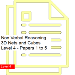 Non Verbal Reasoning Introducing Cubes & Nets - Papers 1 to 5 - 11PlusDIY
