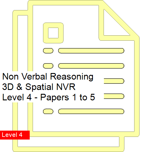 Non Verbal Reasoning 3D & Spatial NVR - Level 4 - Papers 1 to 5 - 11PlusDIY